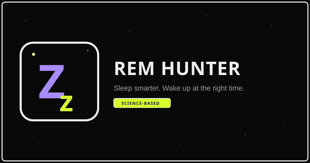 REM Hunter - Free Sleep Cycle & Bedtime Calculator